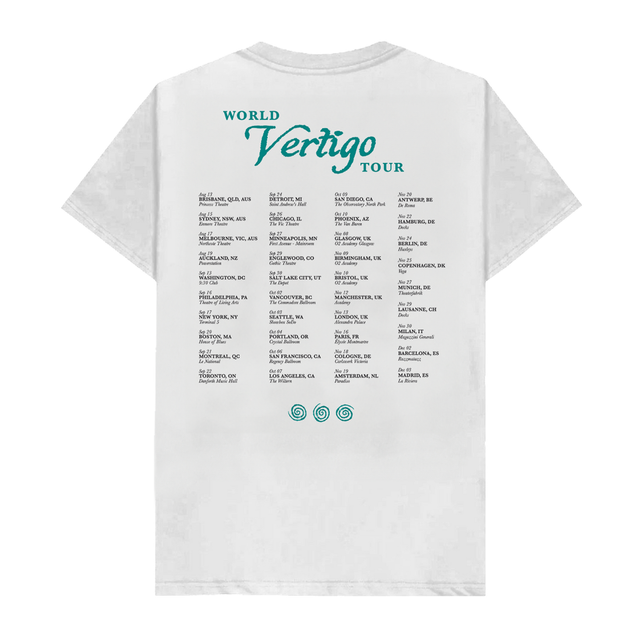 Vertigo World Tour White Tee – Griff